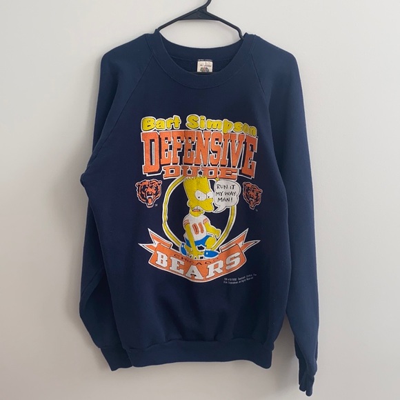 Fruit of the Loom | Sweaters | Rare Vintage Chicago Bears X Simpsons ...